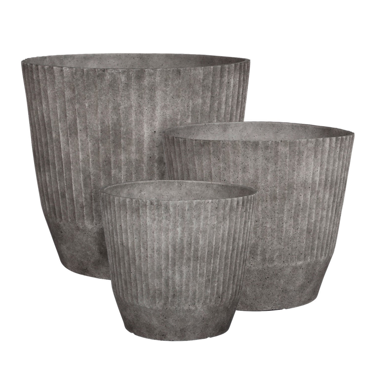 Rio Pot round dark grey - 3 tamaños. – Flora Lab